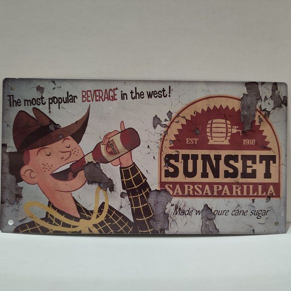 Bethesda | Art | Fallout Metal Tin Sign Sunset Saloon Sarsaparilla ...